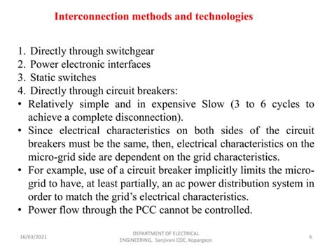 Interconnection Issue In Microgrid Pptx