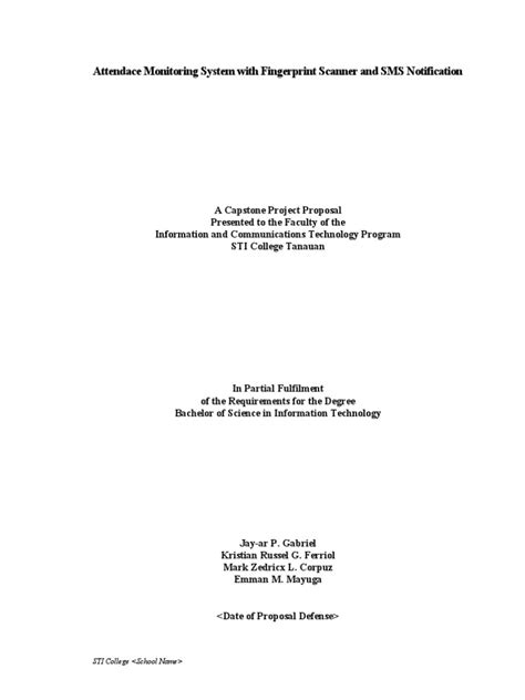 Attendance Monitoring System With Fingerprint Scanner And Sms