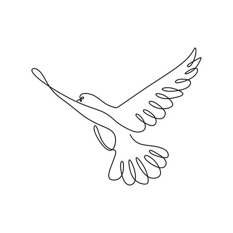 Flying Mockingbird Outline