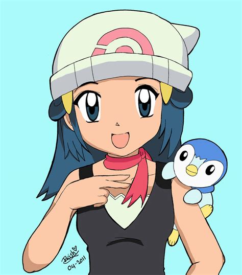 Dawn And Piplup By 23yukisosuke23 On Deviantart