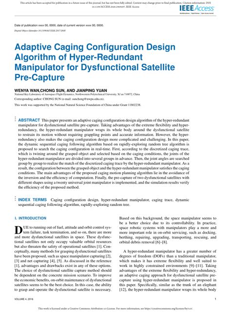 Pdf Adaptive Caging Configuration Design Algorithm Of Hyper Redundant Manipulator For