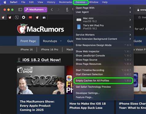 Clear Safari Browsing History And Cache MacRumors