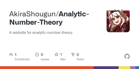 Github Akirashougun Analytic Number Theory A Website For Analytic Number Theory