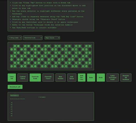 Guitar Tab Generatorcreator Etsy