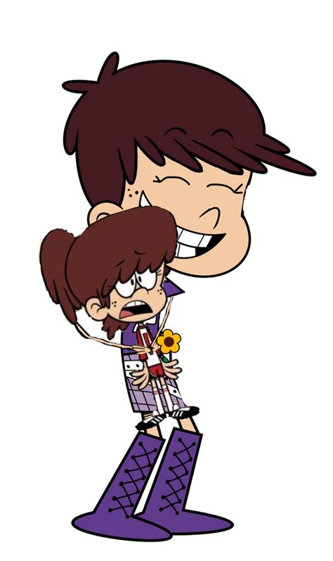 Luna Loud Hugging Lynn Loud By Aaronmitchell05 On Deviantart