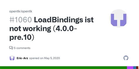 Loadbindings Ist Not Working 400 Pre10 · Issue 1060 · Opentk