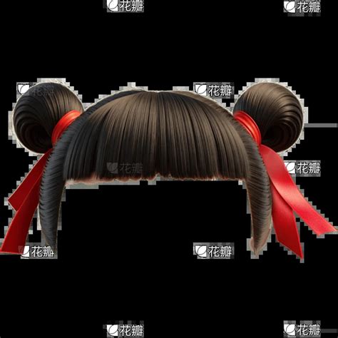 网络热点哪吒元素丸子头aigc贴纸素材 花瓣网