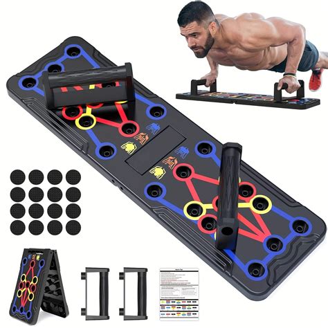 20 In 1 Push Up Board Get Fit Tone Chest Muscles Foldable Multi Functional Exercise Equipment