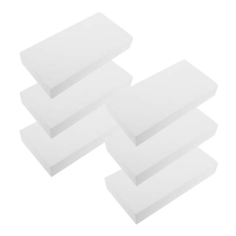 Frcolor 6pcs High Density Foam Blocks Rectangle Foam Blocks Polystyrene Foam Bricks For Art