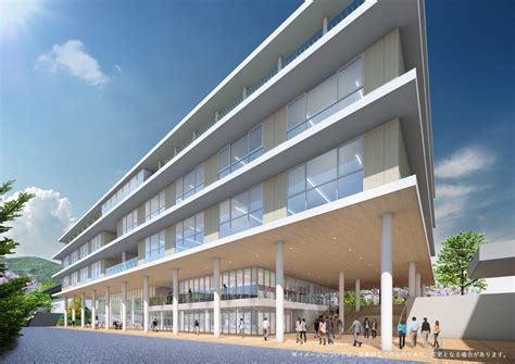 新校舎外観 完成予想パース 周南経済新聞