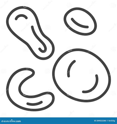 Bacteria Microorganisms Vector Concept Thin Line Icon Stock Illustration Illustration Of Thin