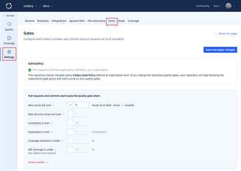 integrating codacy with your git workflow codacy docs