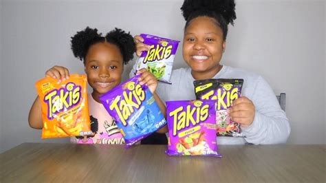 Mommy And Daughter Trying 5 Different Flavor Takis Youtube