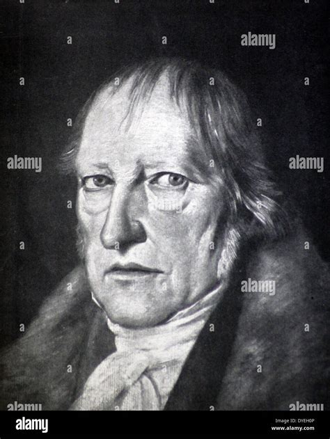 Georg Wilhelm Friedrich Hegel Portrait German Philosopher Hi Res Stock