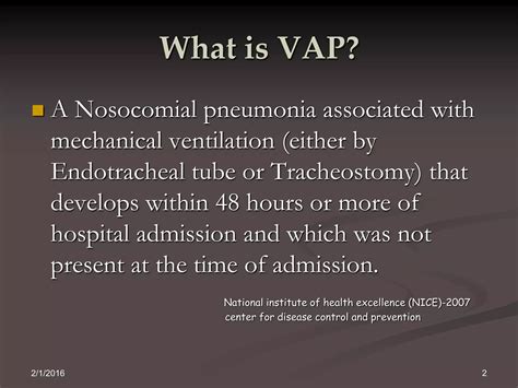 Ventilator Associated Pneumonia Vap Pptx
