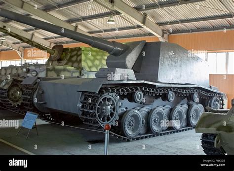 Moscow Region Russia July 30 2006 German Sturmpanzer Grille 12 Of