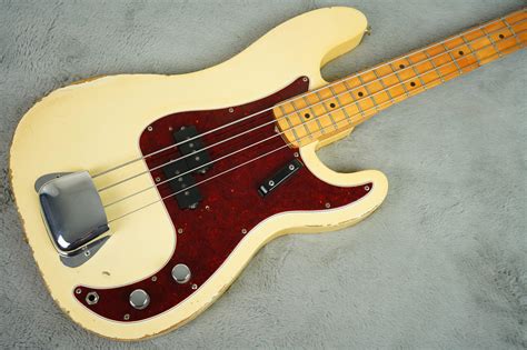 1967 Fender Precision Bass Slab Body Maple Cap Neck Blonde Hsc