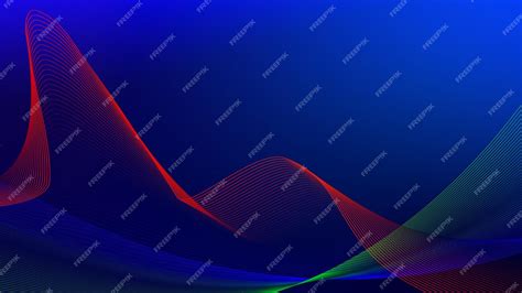 Premium Photo Modern Abstract Wave Curve Background Design With Halftone Dark Blue Outlines