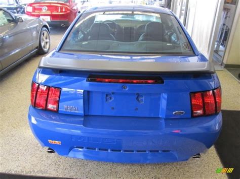 Azure Blue 2003 Ford Mustang Mach 1 Coupe Exterior Photo 43240833