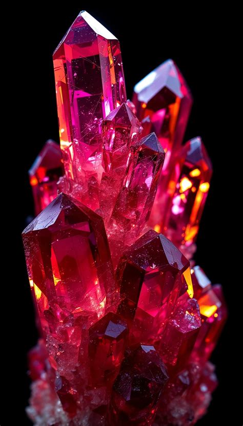 Free Glowing Ruby Crystals Image Crystal Ruby Mineral Download At