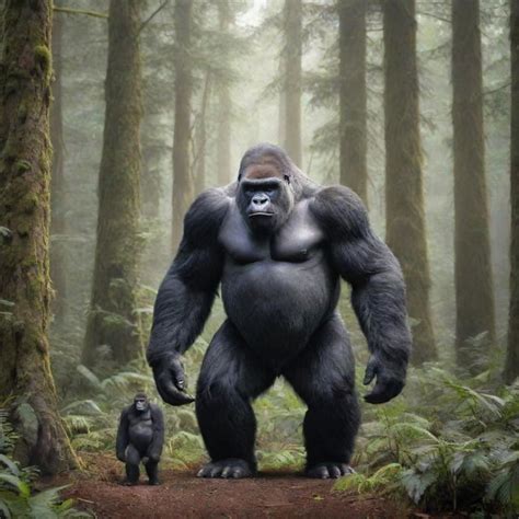 Meet The Giant Largest Recorded Gorilla Vs Average Adult Human