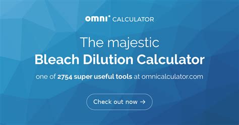 Bleach Dilution Calculator