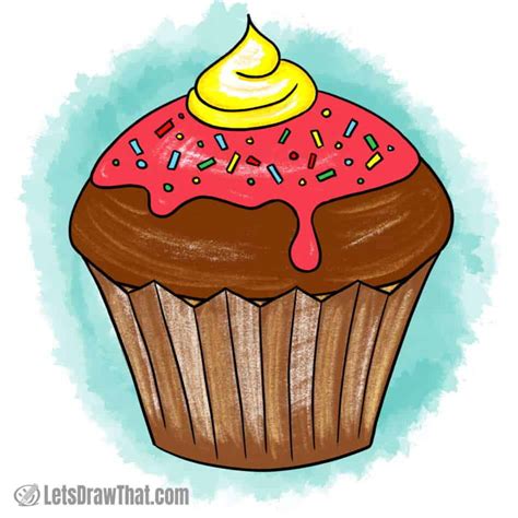 How To Draw A Cupcake Simple And Delicious