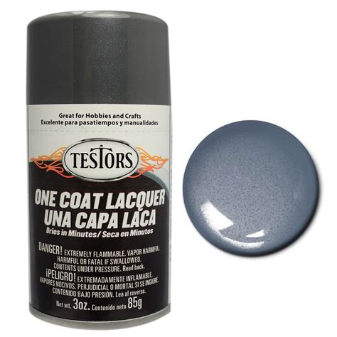 Testors Enamel Spray Paint Graphite Dust Gloss 3oz 1849mt • Canadas