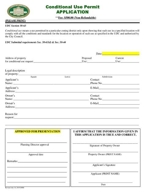 Fillable Online Conditional Use Permit Cup Faqdrp Los Angeles