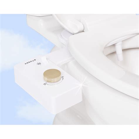 Tushy Classic 30 Whitegold Self Cleaning Abs Bidet Toilet Seat
