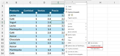 Convertir En Rango A Una Tabla De Excel