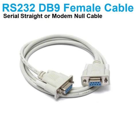 Rs232 Serial Cable Db9 Female To Female Connection Uge Electronics Egypt