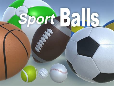 Sport Balls 3d 소품 Unity Asset Store