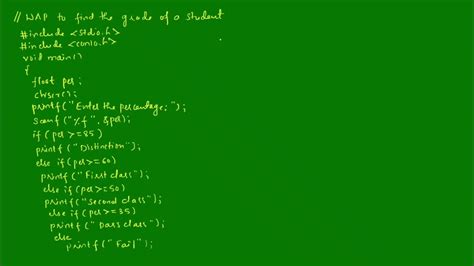 if else if ladder statement in c step by step explained youtube