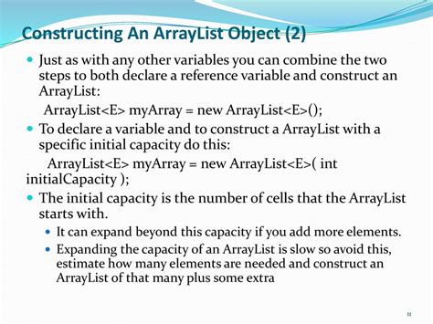 Lesson 5 The Arraylist A Generic Ppt Download
