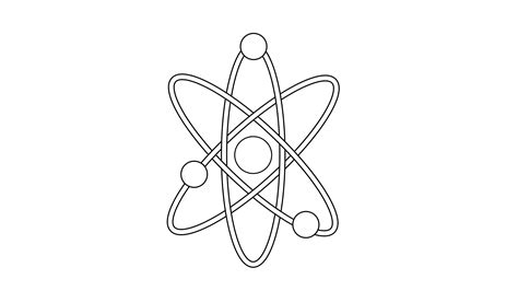 Animated Sketch Of Atomic Icon 35616384 Stock Video At Vecteezy