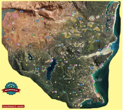 Forza Horizon карта