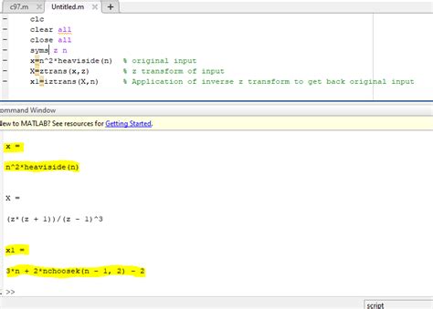 Program To Find Inverse Z Transform In Matlab Arcadelasopa
