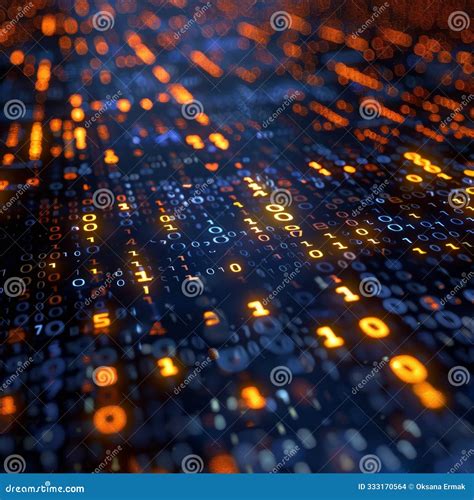 Data Code Binary Background Digital Binary Data On Computer Screen