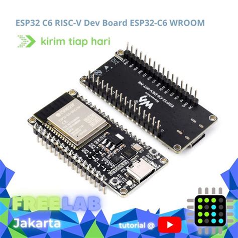 Jual Esp32 C6 Risc V Dev Board Esp32 C6 Wroom Wifi 6 Zigbee Matter Thread Dari Waveshare Esp32