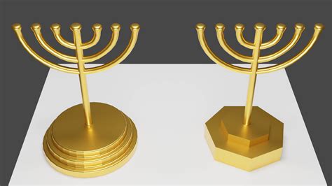 Menorahs Lampstand 3d Model By Evelyns 3d Creations