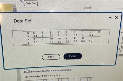 Solved Data Set Round To Three Decimal Places As Needed Chegg