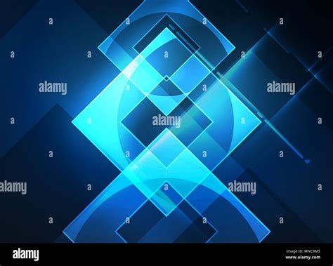 Glowing Squares In The Dark Digital Abstract Background Glowing Squares In The Dark Digital
