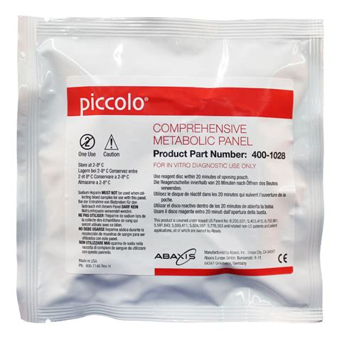 Piccolo® Comprehensive Metabolic Panel 400 0028