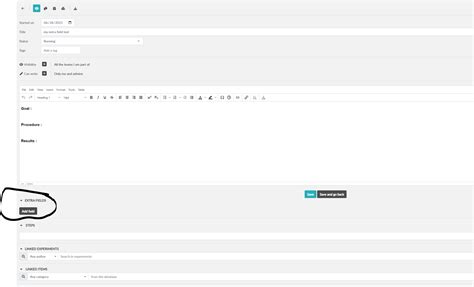 Extra Fields · Issue 4435 · Elabftwelabftw · Github