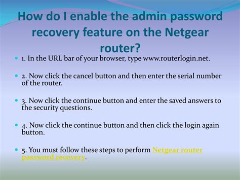 Ppt Steps To Reset And Find The Netgear Genie Password Powerpoint Presentation Id 8197557