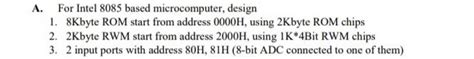 Solved This Question Relate It To Microprocessor 8085 With