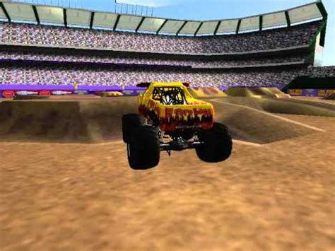 Ror Monster Jam El Toro Loco Yellow Freestyle Anaheim 2014 Youtube