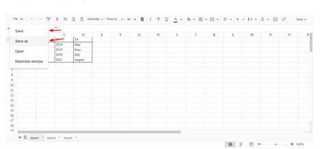Table Spreadsheet