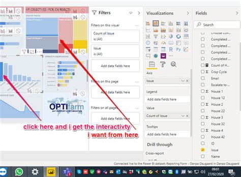 Re Visualisation Linking Not Working As Expecting Microsoft
